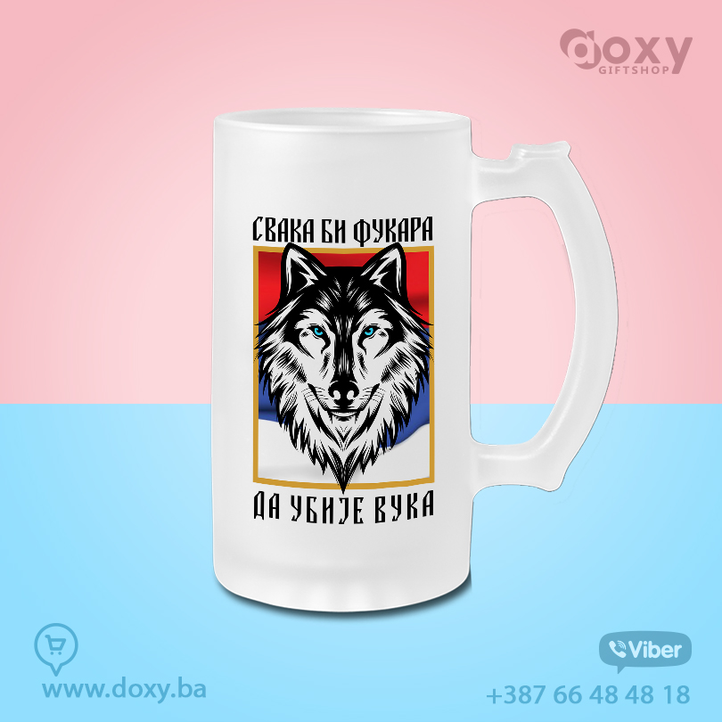 Svaka bi fukara da ubije vuka - Krigla - Doxy GiftShop Svaka bi fukara da ubije vuka - Krigla - Doxy GiftShop