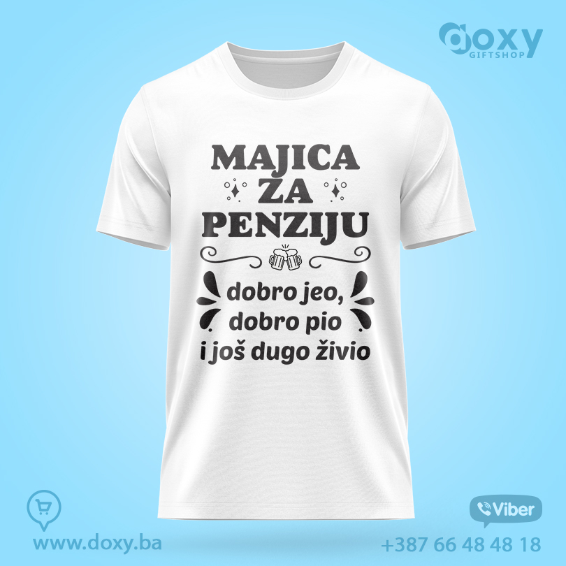 Majica za penziju - Majica - Doxy GiftShop