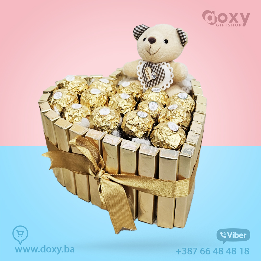 Čoko srce - Ferrero Rocher - Doxy GiftShop